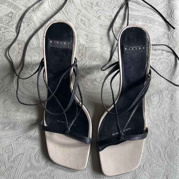 Sisley-Paris | Shoes | Sisley Sandals With Straps That Wrap Up Ankle ...